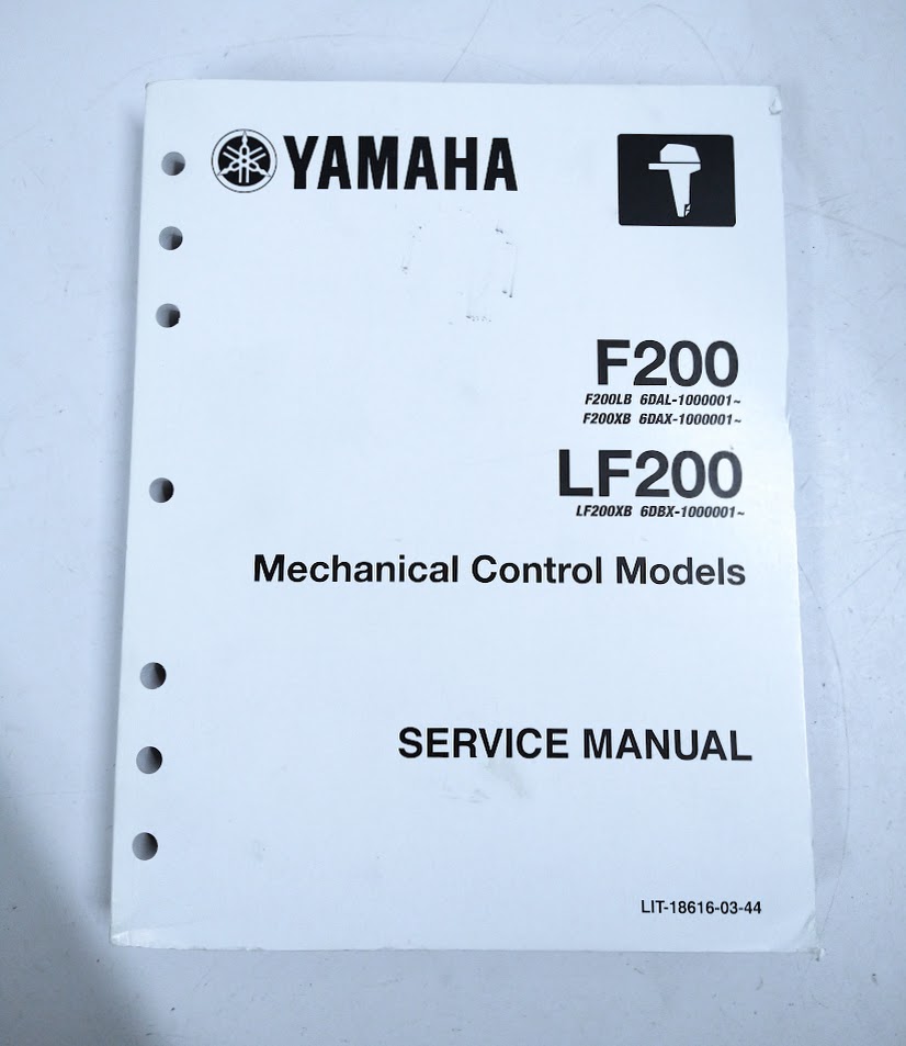 Yamaha LIT-18616-03-44, F200 LF200 Mechanical Control Models Service ...