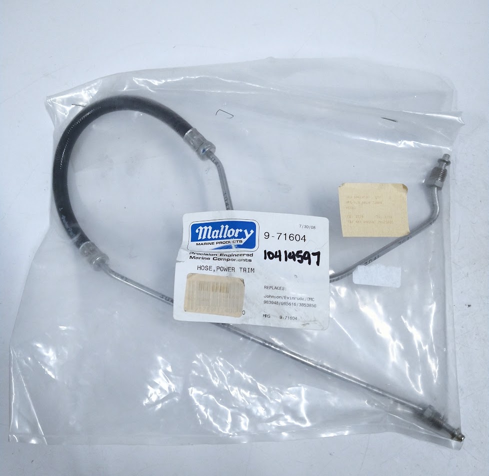 Mallory Marine 9-71604, Power Trim Hose, Replaces OMC 3853856 - Max ...