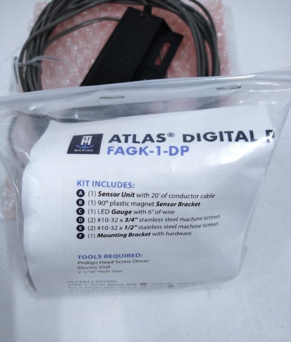 -NEW- T-H Marine / Atlas FAGK-1-DP, Digital Position Black Bezel Gauge ...