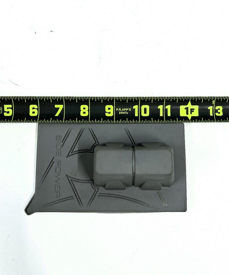 Side Power, Gray Cover, Rubber, 5 3/4in Length X 3 1/2in Width X 2 3 ...