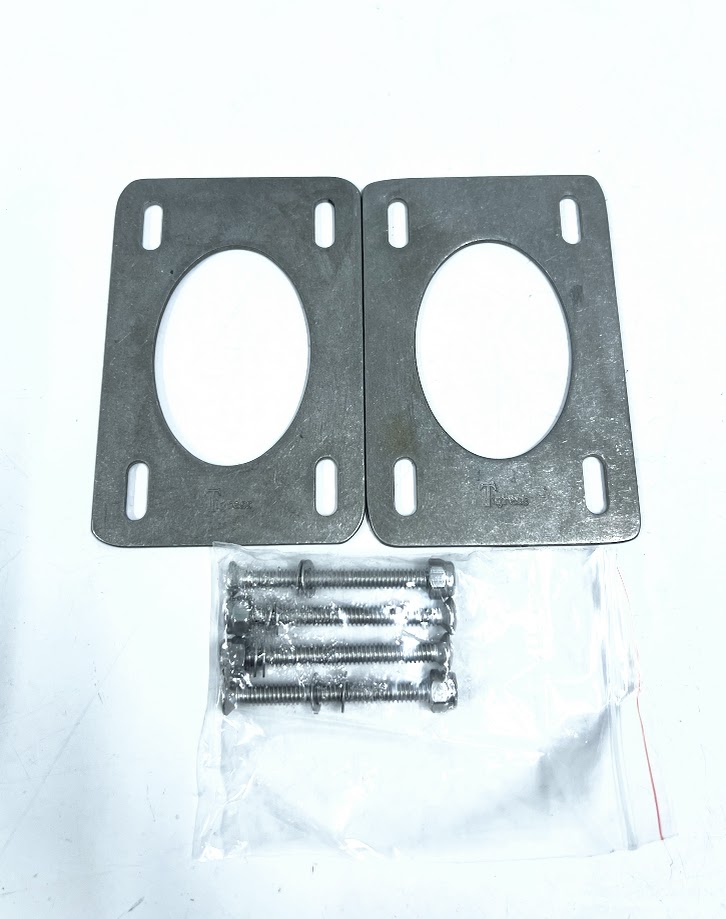 Tigress 88505-1, Outrigger Backing Plates, Stainless Steel - Max Marine ...