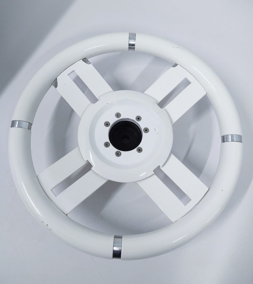 Azimut AZ4RZ, Timone Marine Steering wheel, Metalstyle - White - Max ...