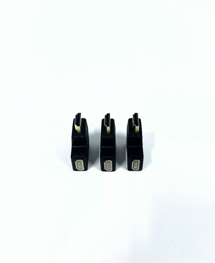 C2G 43291, Left Side Angle HDMI Adapter, 3 Pack - Max Marine Outlet
