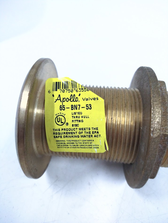 Apollo 65-BN7-53, Bronze Thru Hull Fitting 1 1/2'' - Max Marine Outlet