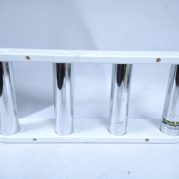 Birdsall Marine Design, White & Chrome 4 Count Console Rod Holder - Max ...