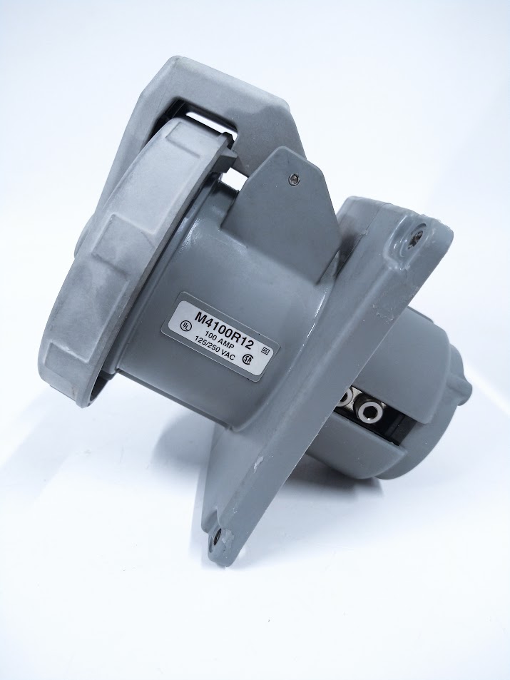 Hubbell M4100R12, 100amp Dockside Receptacle 125/250 VAC - Max Marine ...