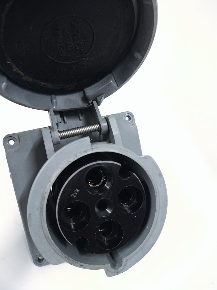 Hubbell M4100R12, 100amp Dockside Receptacle 125/250 VAC - Max Marine ...