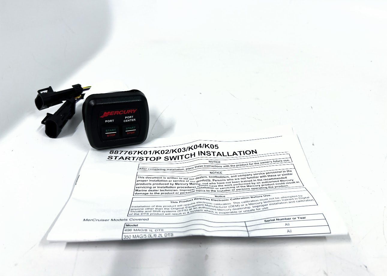 -NEW- Mercury 887767K05, Port & Port Center Engine Start/Stop Switch ...