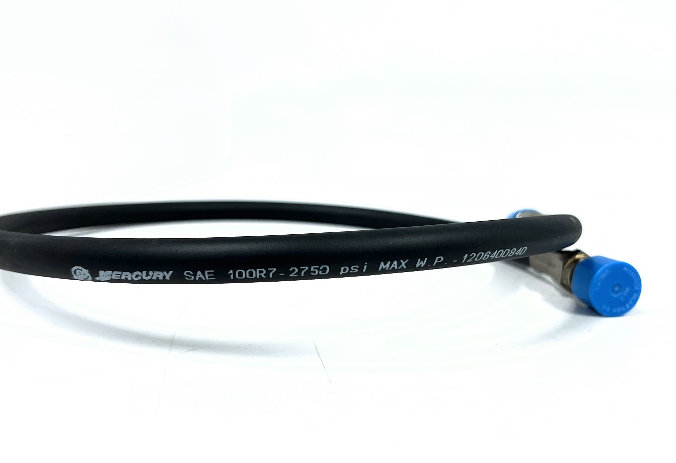 -NEW- Mercury 100R7-2750, Hydraulic Hose, 3 FT, OEM - Max Marine Outlet