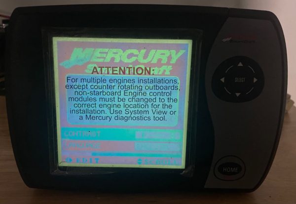 -NEW- Mercury SmartCraft SC5000 / 79-888923-001, System View Display w ...