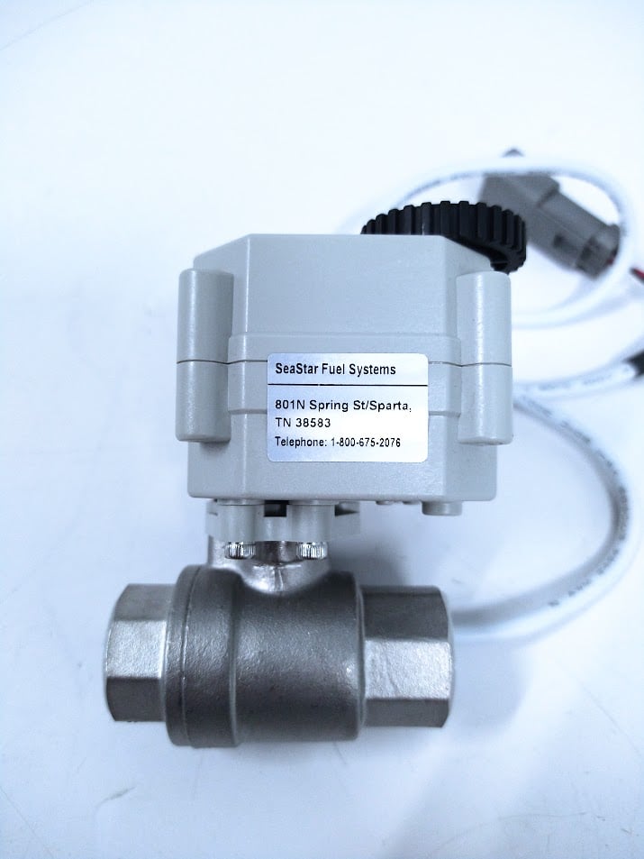 -NEW- Seastar BK0290001, BlueSkies Electric Fuel Ball Valve 1/2'' NTP ...