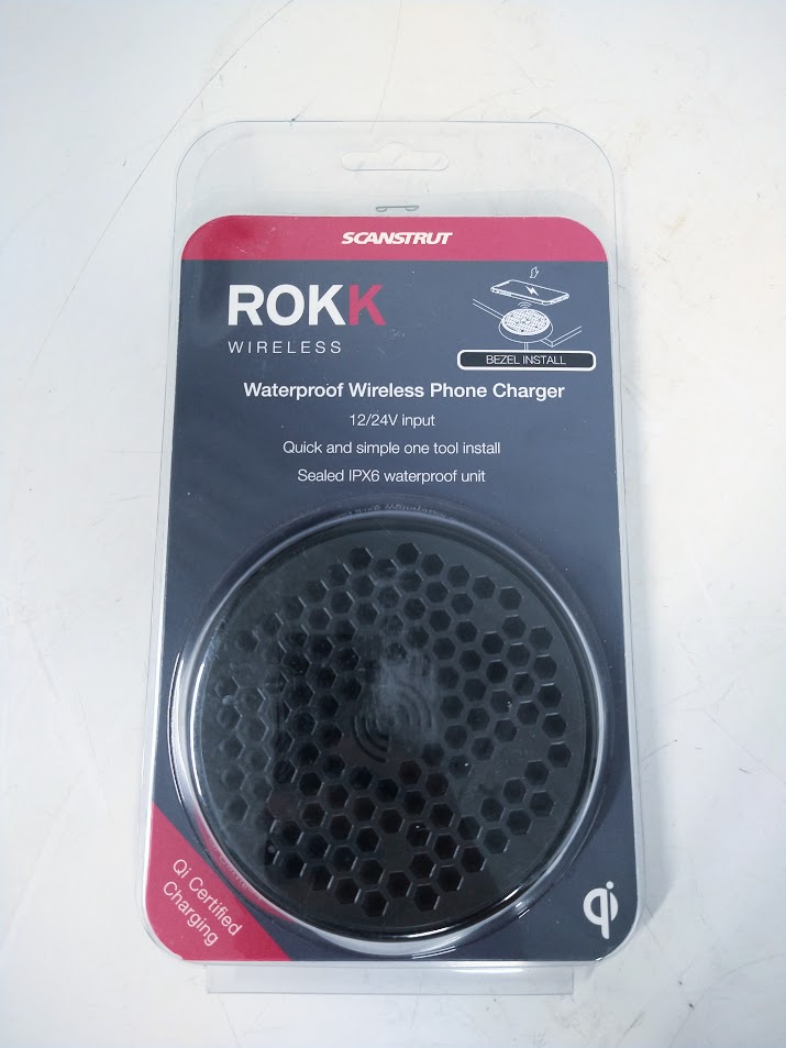 Rokk SC-CW-03E, Wireless Water Proof Phone Charger 12/24V Input - Max ...