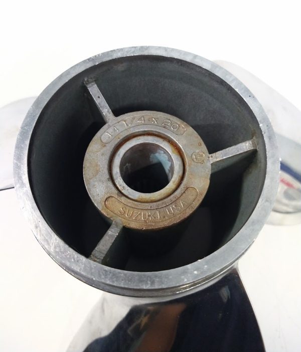 Suzuki Marine 3 x 14 1/4 x 20 , Stainless Steel Propeller RH , 99105-00200-20P - Max Marine Outlet