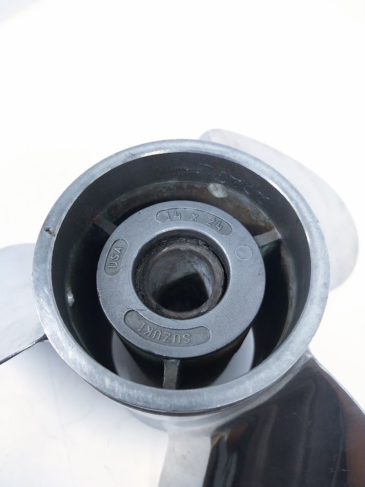 Suzuki Marine 3 x 14 x 24P Right Hand, Stainless Steel Propeller ...