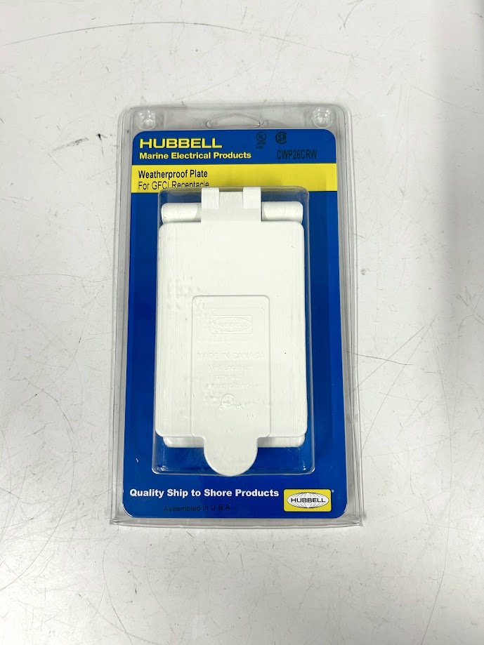 -NEW- Hubbell CWP26CRW, Weatherproof Plate For GFCI Receptacle - Max ...
