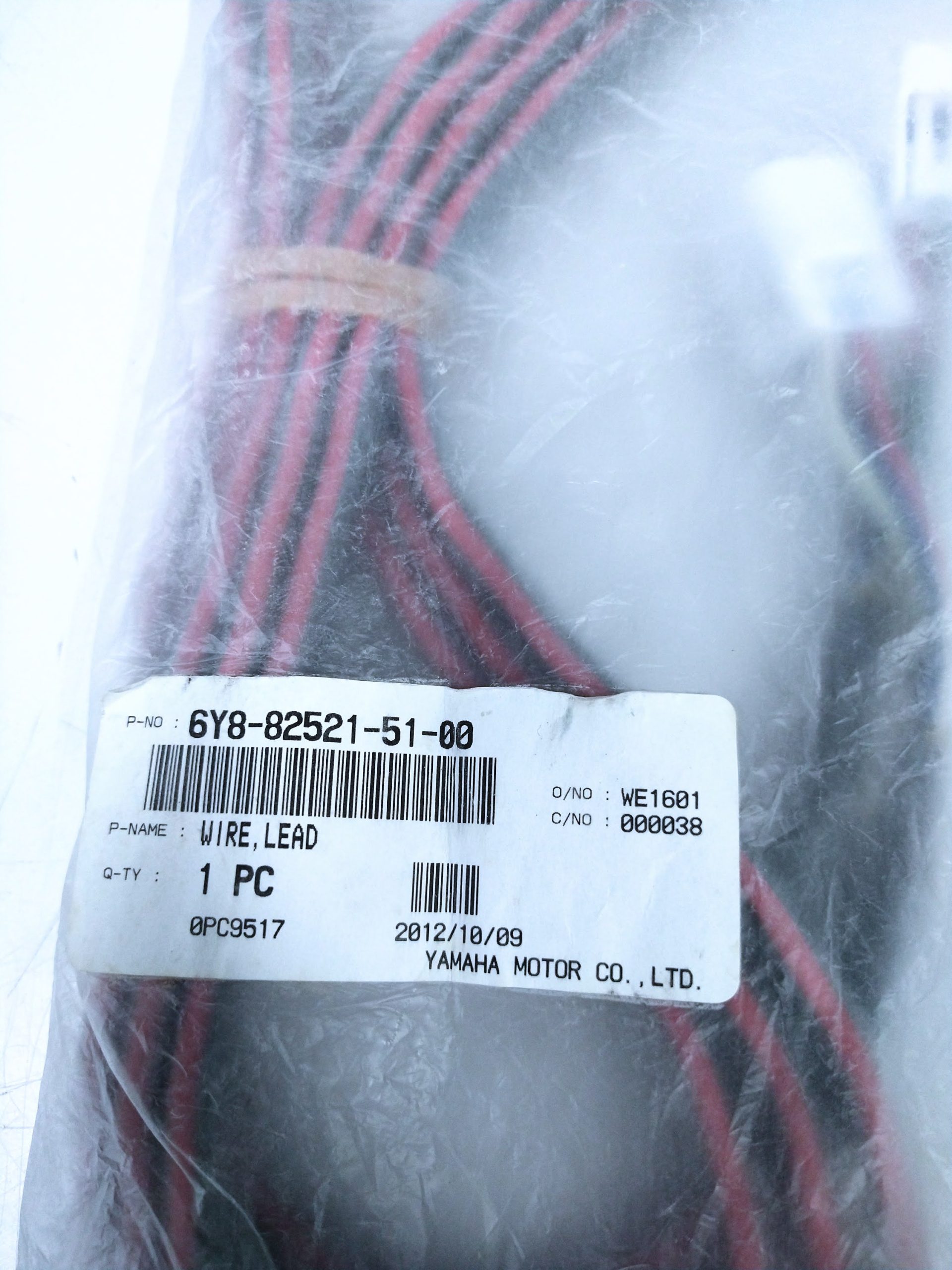 -NEW- Yamaha 6Y8-82521-51-00 , Lead Wire, Pigtail Harness 12 ft OEM ...