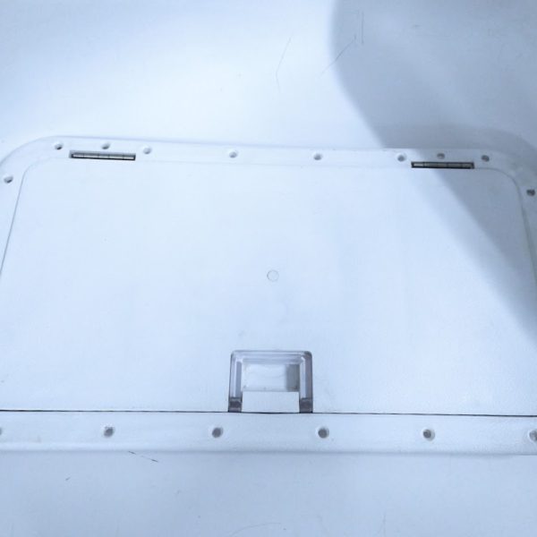 Rabud White Plastic Marine Hatch With Pull Latch - 20'' x 10'' - Max ...
