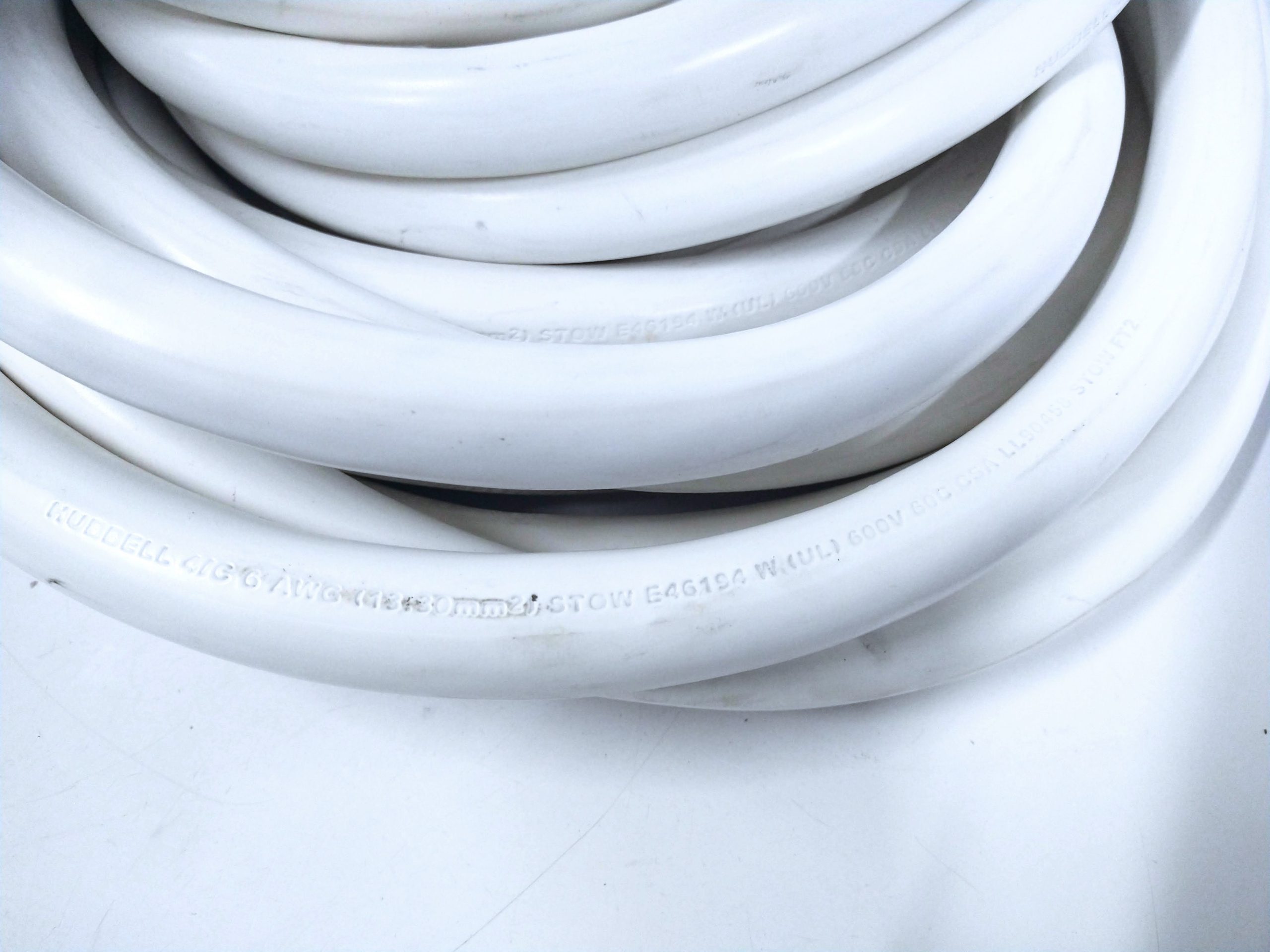 Hubbell 50 AMP Marine Cable 50ft 125/250V White HBL61CM52W - Max Marine ...