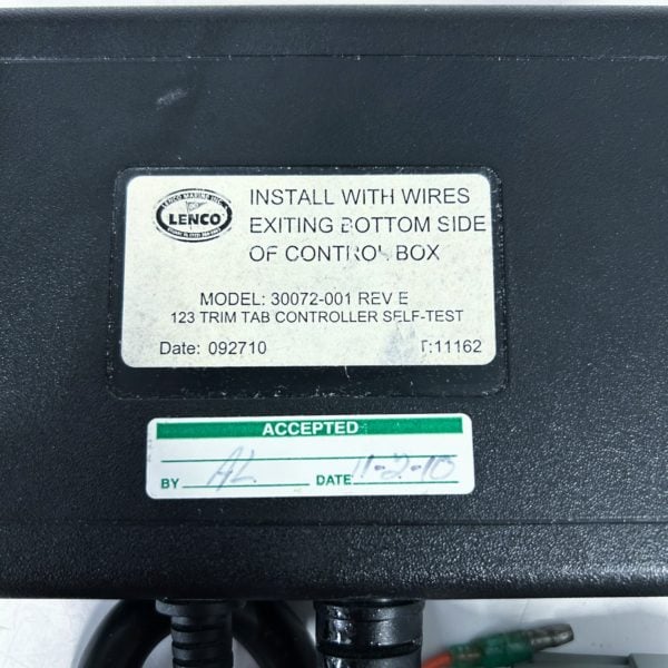 Lenco 30072-001 , Marine Control Box Rev E 123 Trim Tab Controller Self ...