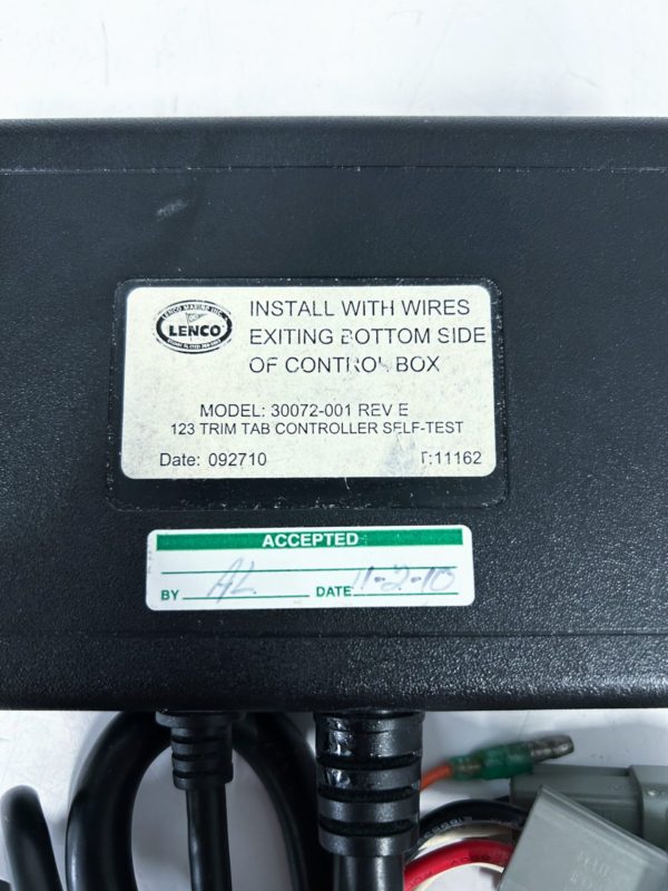 Lenco 30072-001 , Marine Control Box Rev E 123 Trim Tab Controller Self ...