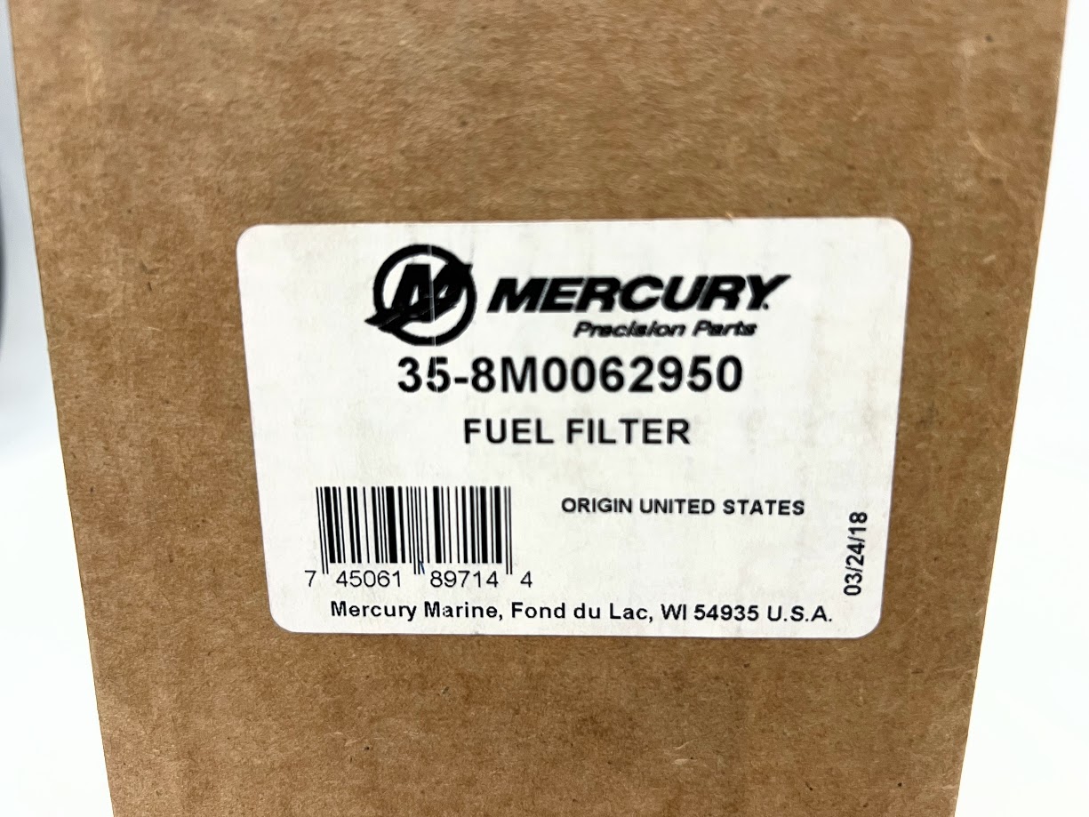 -NEW- Mercury 35-8M0062950, Fuel Filter, OEM - Max Marine Outlet
