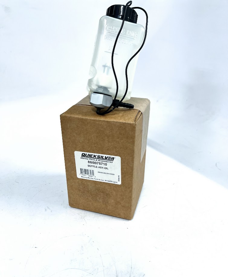 -NEW- Mercury 8M0075710, Oil Bottle ( Reservoir ) Assembly, OEM - Max ...