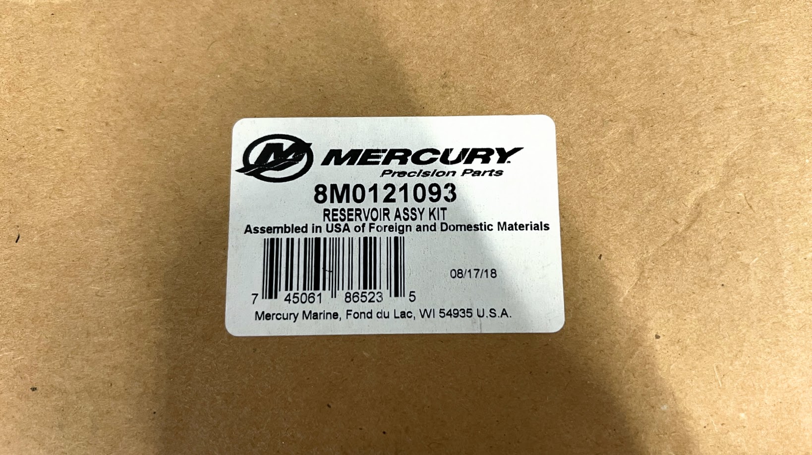 -NEW- Mercury 8M0121093, Power Steering Reservoir Assembly Kit, OEM ...