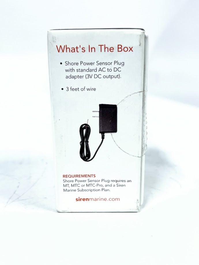 -NEW- Sirenmarine SM-ACC-SHOR, Shore Power Sensor Plug, Wired - Max ...