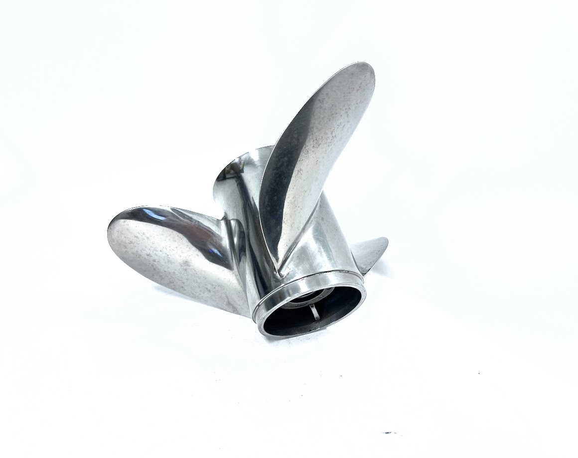 Suzuki Marine, 3 X 14 1/4 X 18P RH, Stainless Steel Propeller - Max ...