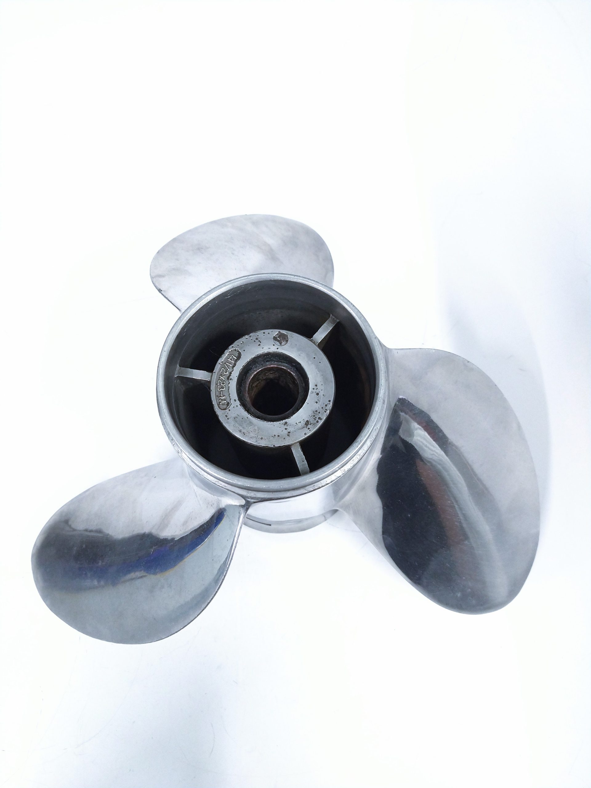 Yamaha 3 x 14 1/2 x 23-M , Stainless Steel Propeller - RH ( Some Dents ...
