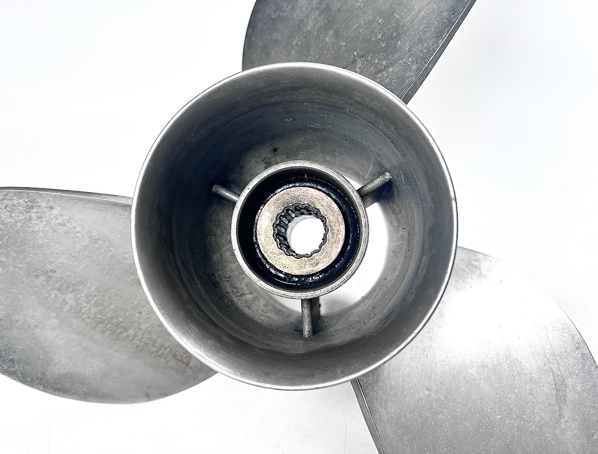 Yamaha 3 x 14 7/8 x 21-M LH, Stainless Steel Propeller - Max Marine Outlet