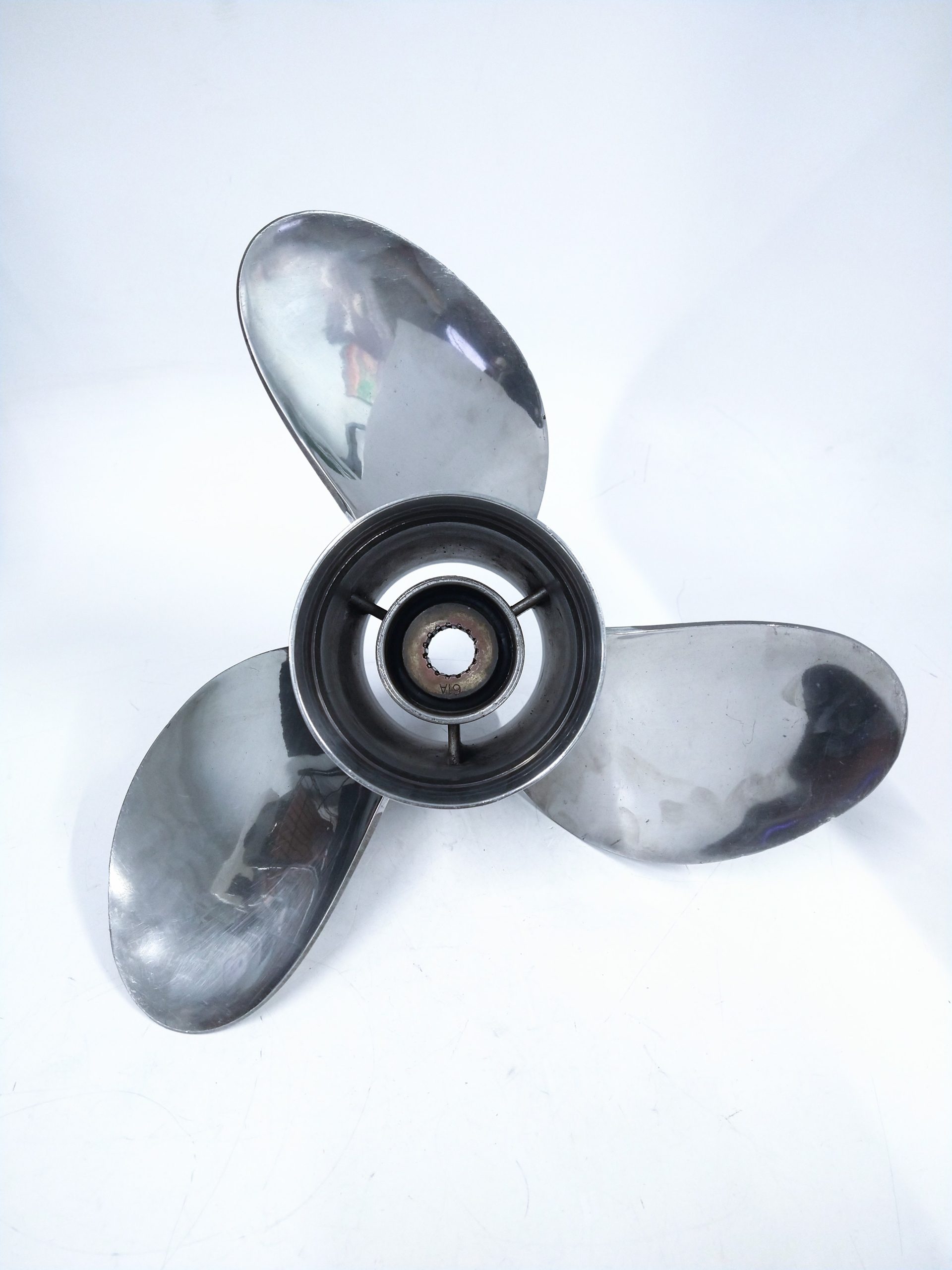 Yamaha 3 x 14 7/8 x 21-M , Stainless Steel Propeller - RH ( Some Dents ...