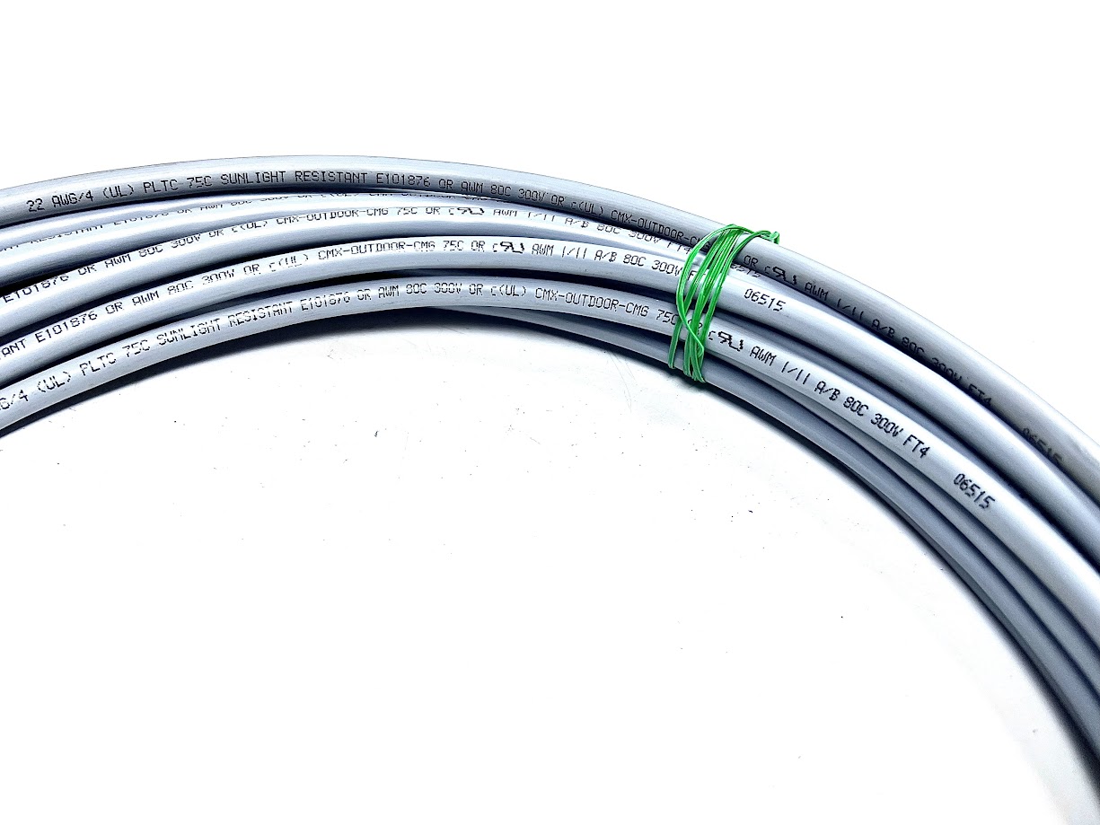 Devicenet 101550603, Data Cable, 22 AWG/4, PLTC 75C Sunlight Resistant ...