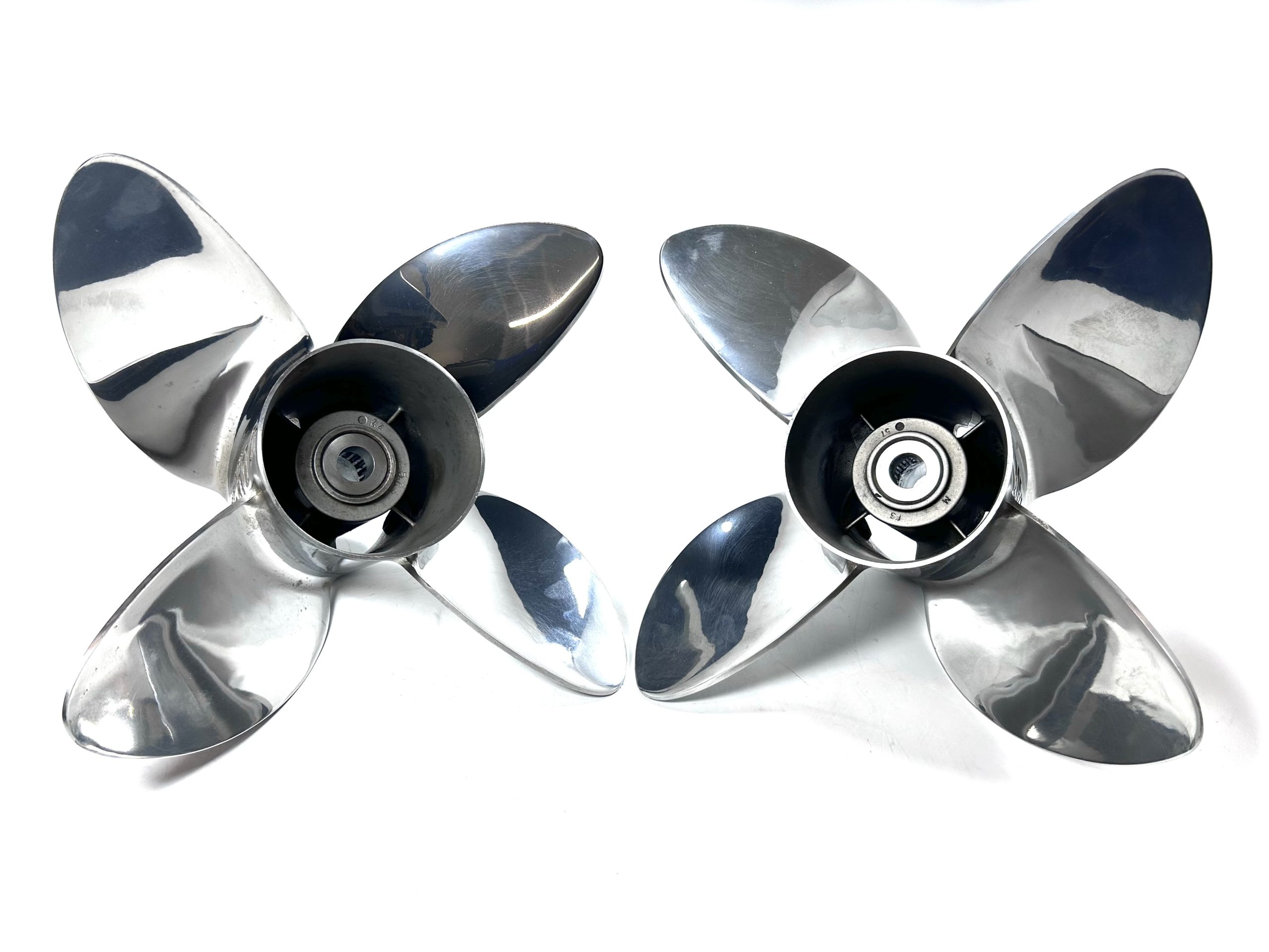 -NEW- Mercury 3 x 15.25 x 25P , Bravo 1 FS Propeller Pair - LH + RH ...