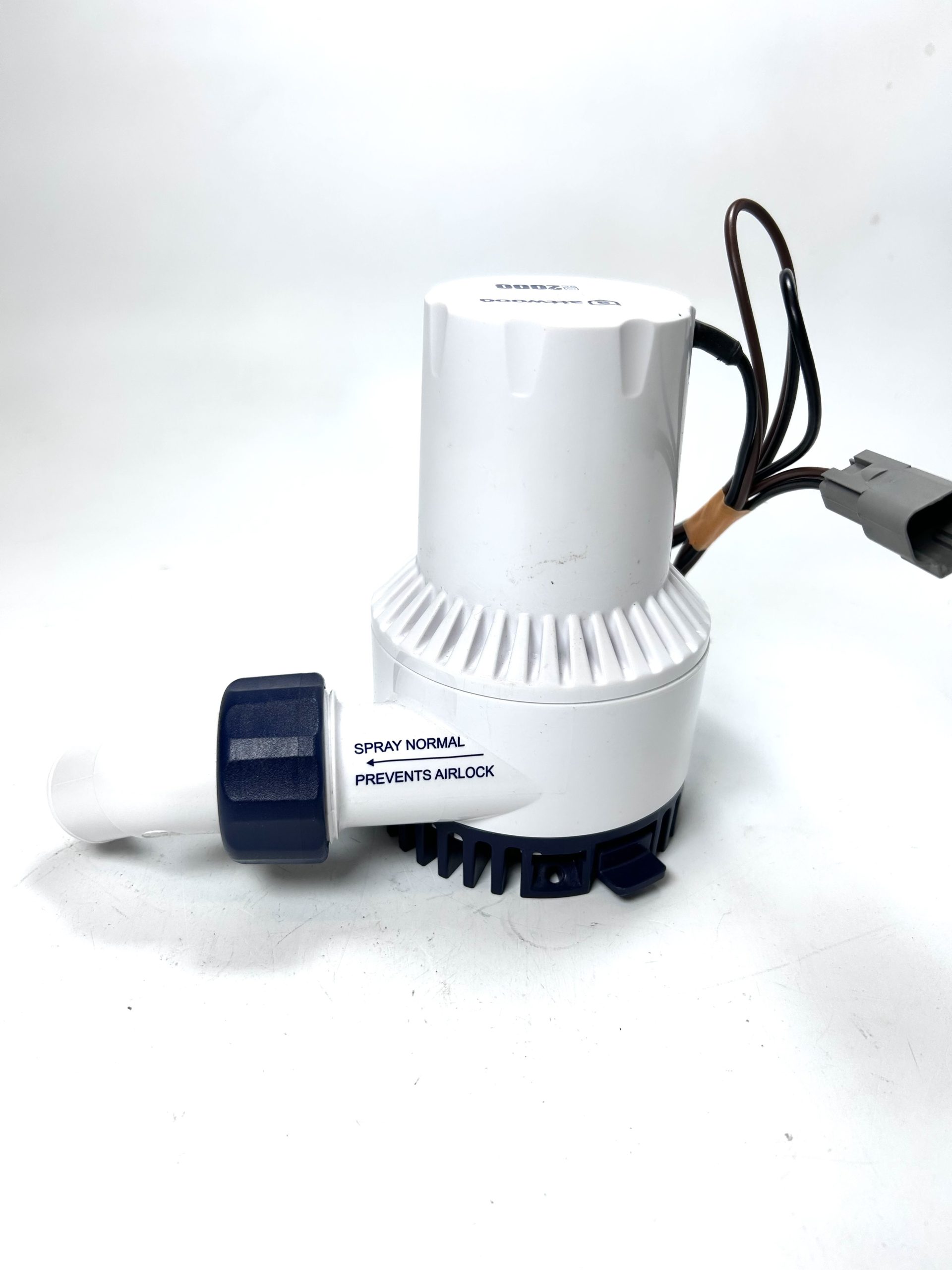 Attwood 4760, HD 2000 Water Pump 1390 GPH 12A - 13.6VDC - Max Marine Outlet