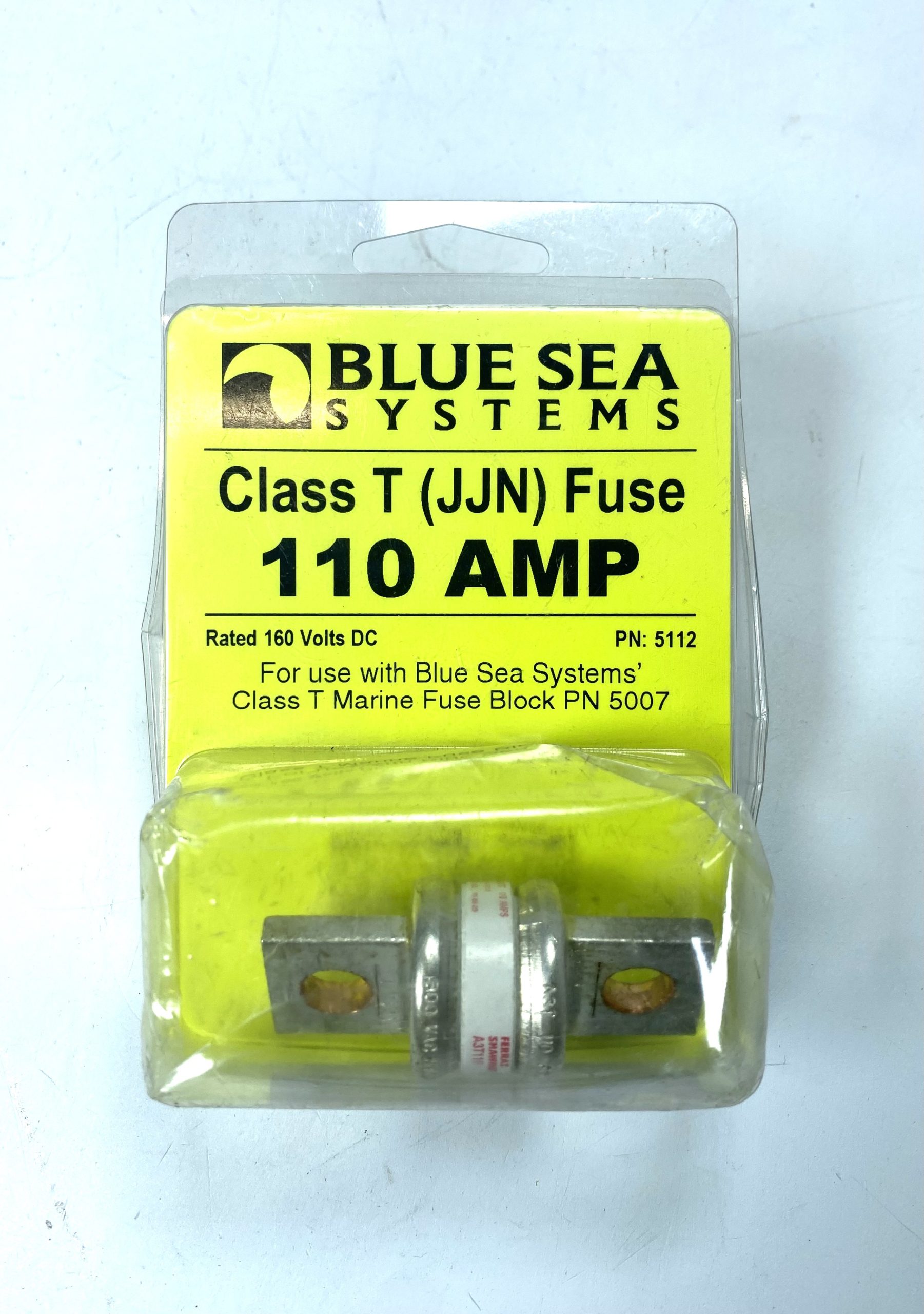 -NEW- Blue Sea Systems 5112, Class T (JJN) Fuse 110 AMP 160V - Max ...