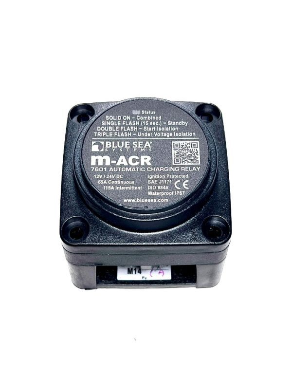 -NEW- Blue Sea Systems 7601B-BSS, Automatic Charging Relay, 65A, 12V ...