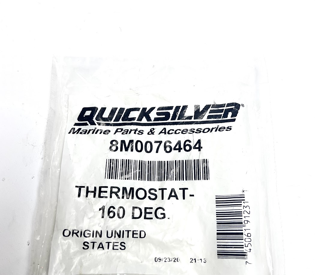 -NEW- Mercury Quicksilver 8M0076464, Thermostat, 160 Degree, OEM - Max ...