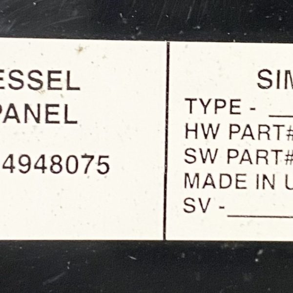 Cummins Marine 4948075 , NON-DTS Vessel Interface Panel for QSB, QSC ...