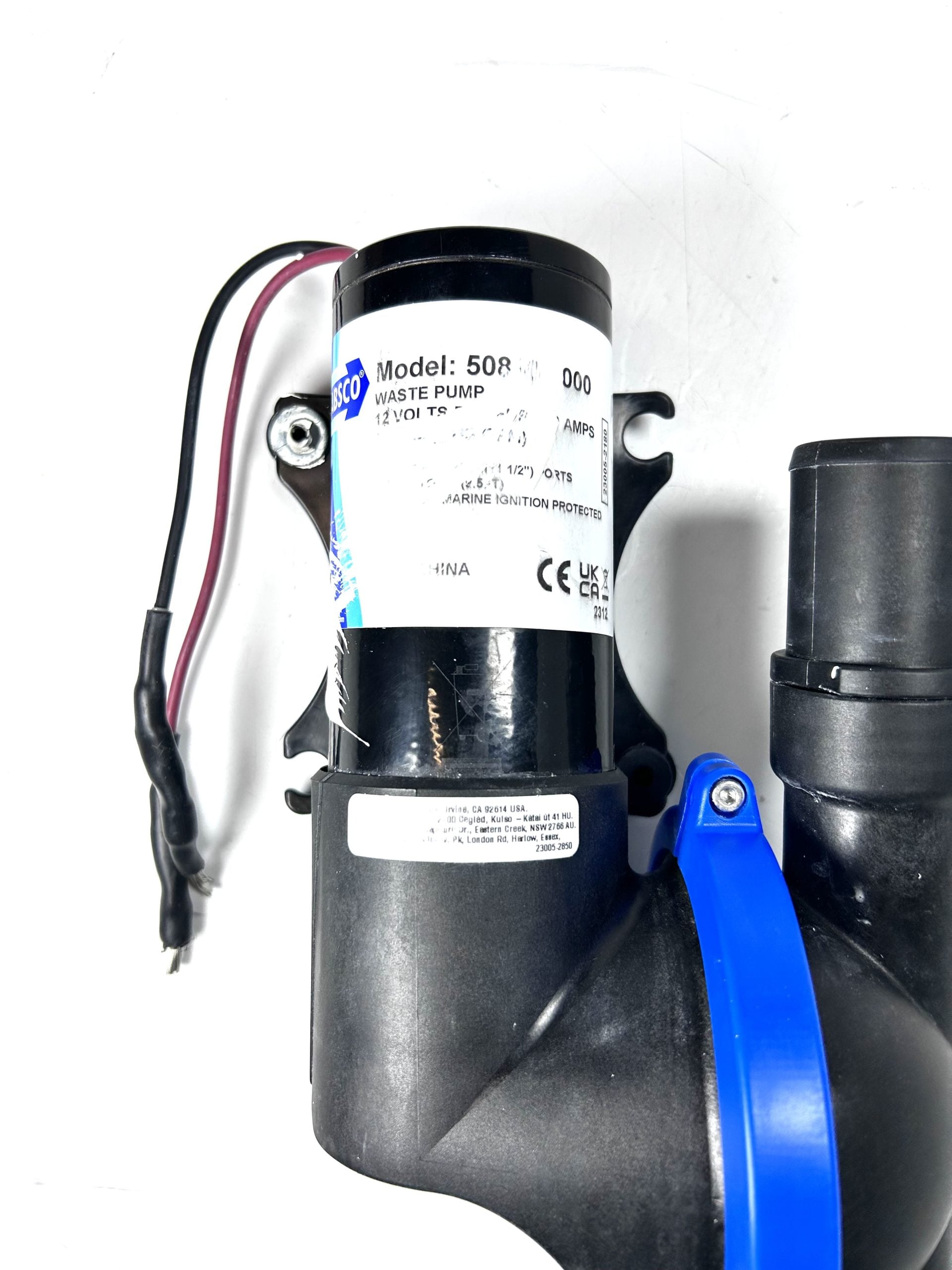 Jabsco 50890-1000, Marine Filter Less Waste Pump 5GPM 12V/24V ...