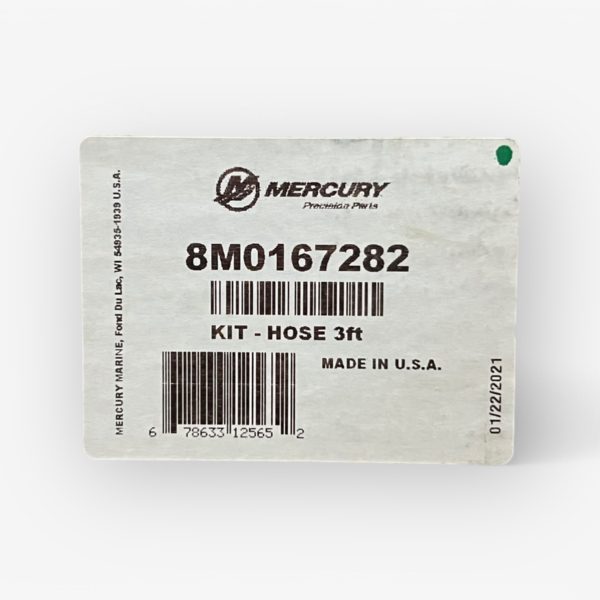 Mercury 8M0167282, Power Steering Hose Kit, 3FT, NEW, OEM - Max Marine ...