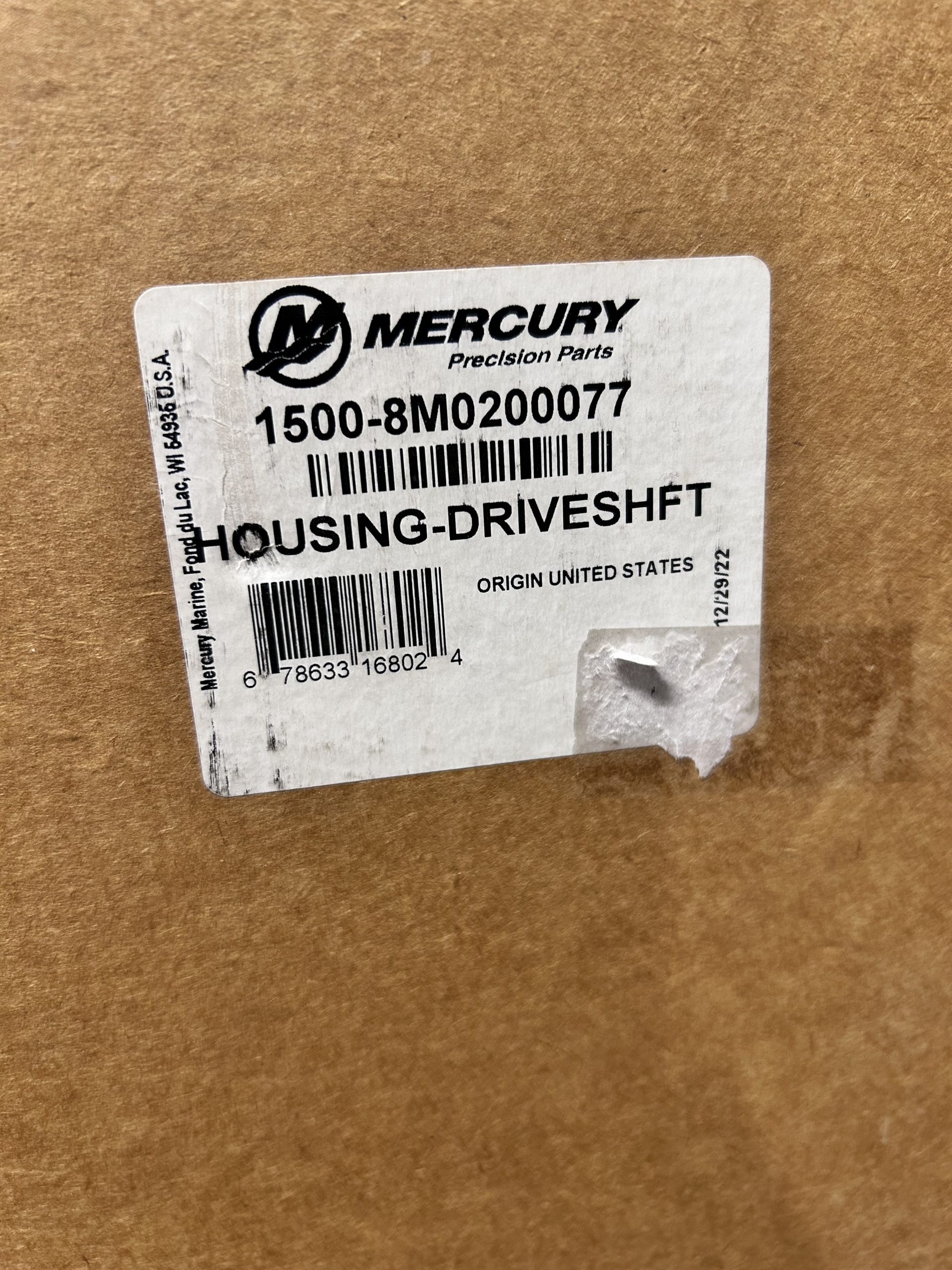 Mercury - Mercruiser 1500-8M0200077, Drive Shaft Housing ( Minor ...