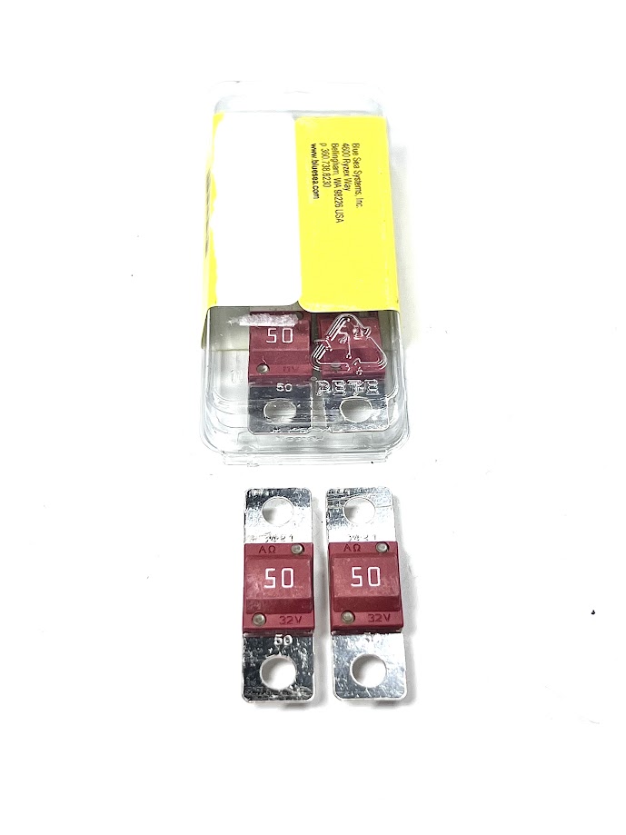-NEW- Blue Sea Systems 5252, AMI / MIDI Fuse, 50A, 2 Pack, OEM - Max ...