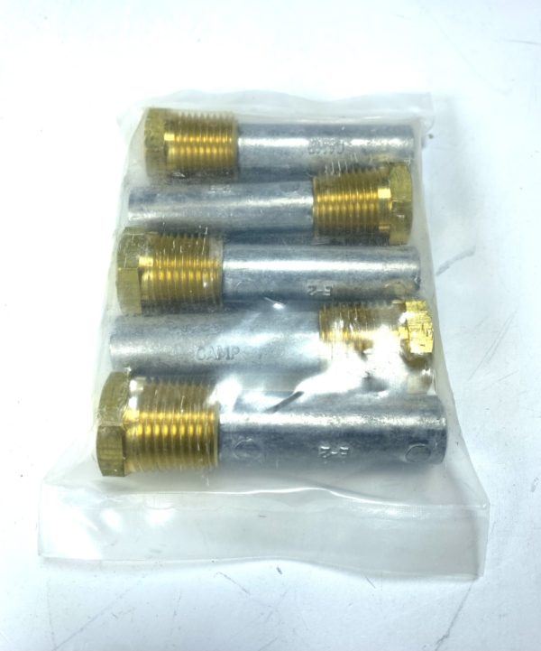 -NEW- Camp E-2C, Zinc Anode 1/2" Plug 5/8" x 2" - 5 Pack - Max Marine ...