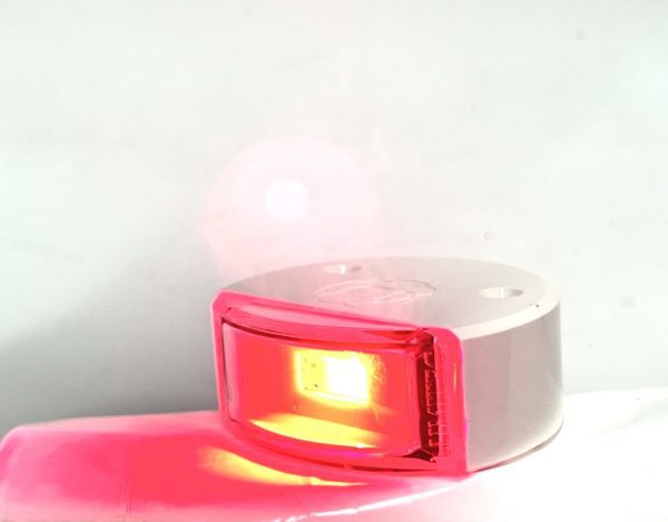 -NEW- Lumitec 101596, Surface Mounted Navigation Light, Port Red, White ...
