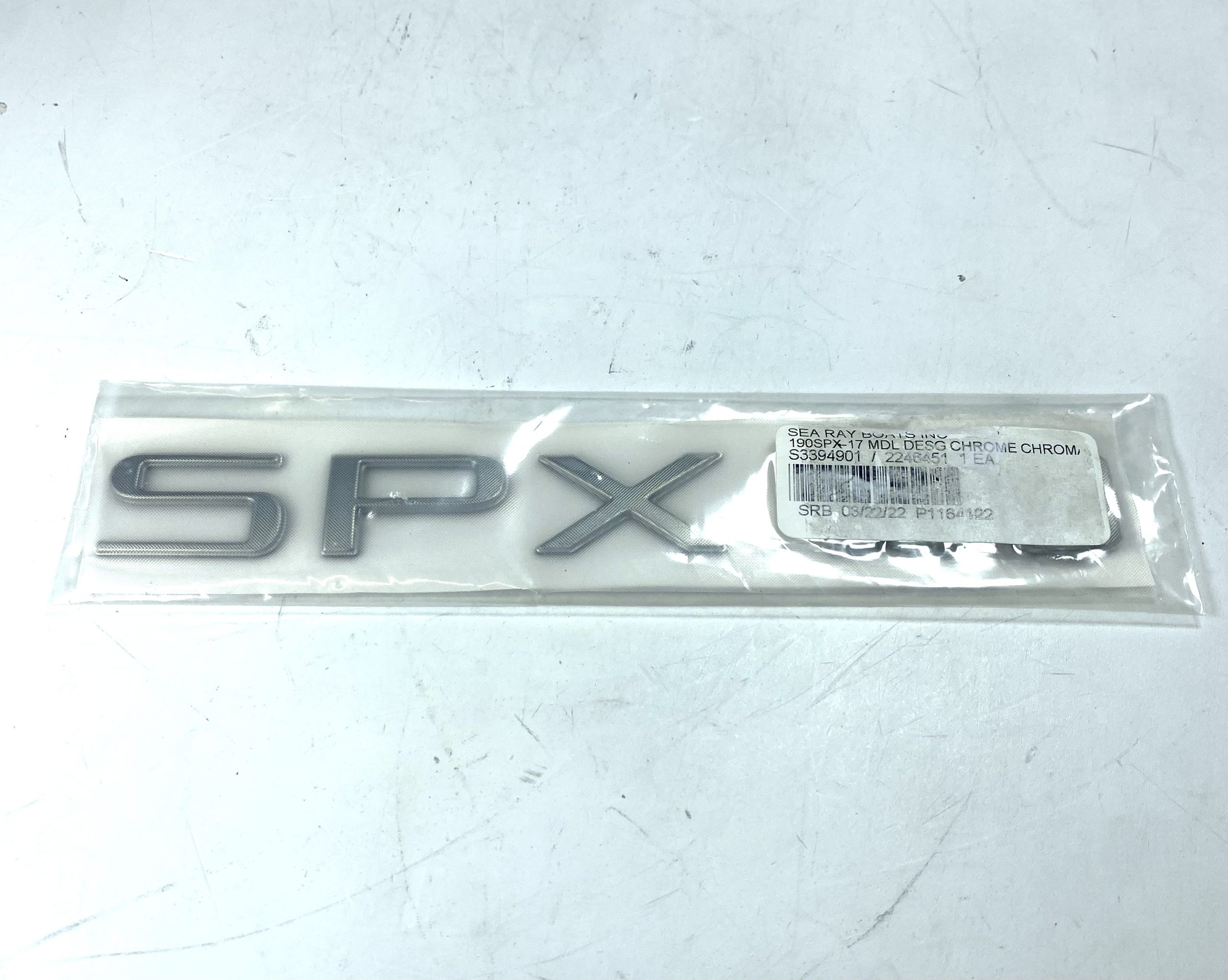 -NEW- Sea Ray 190, Chrome Sticker Decal - Max Marine Outlet