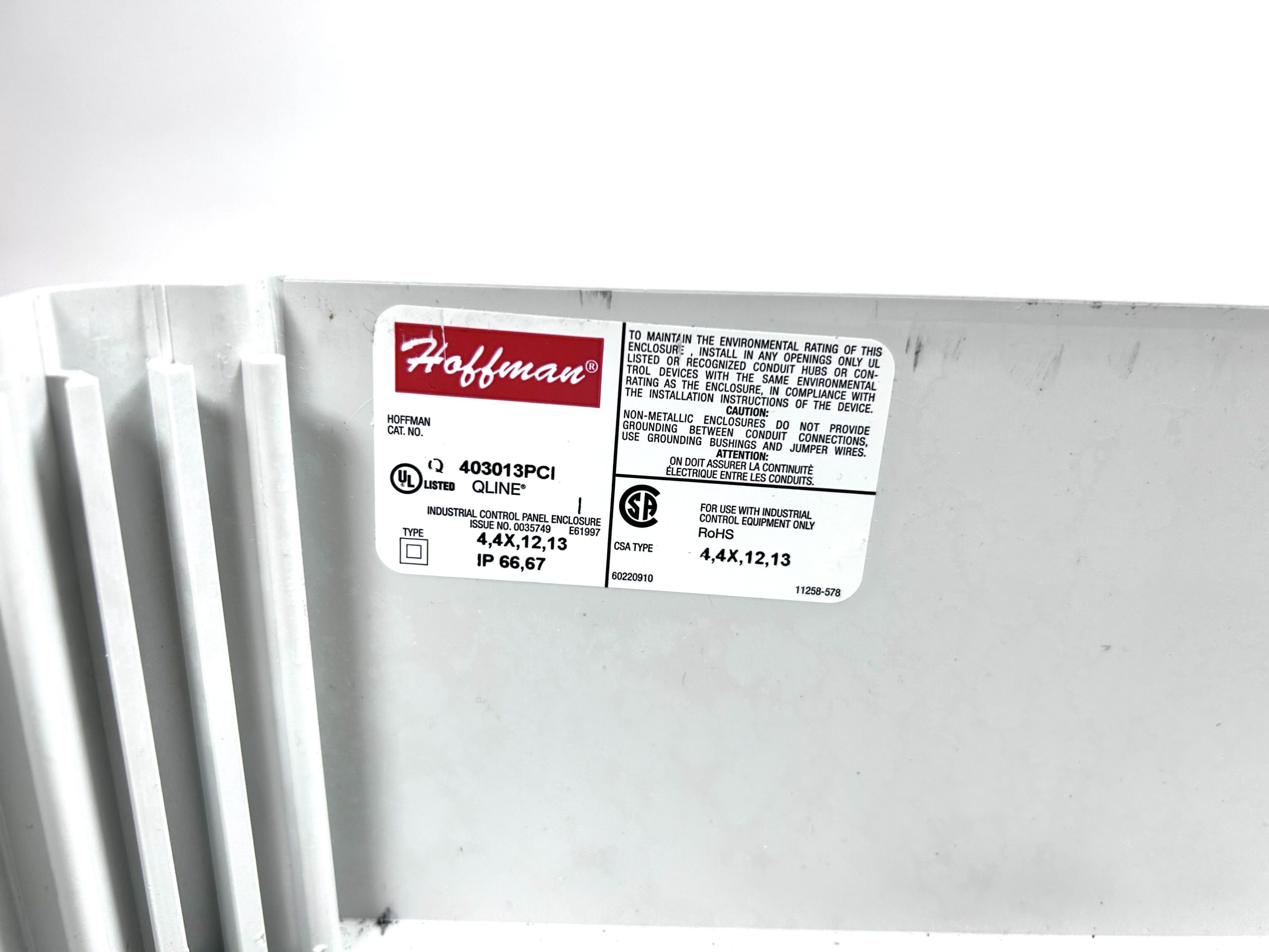 Hoffman Q403013PCI, Control Panel Enclosure - 15 5/8'' x 11 3/4'' x 4 1 ...