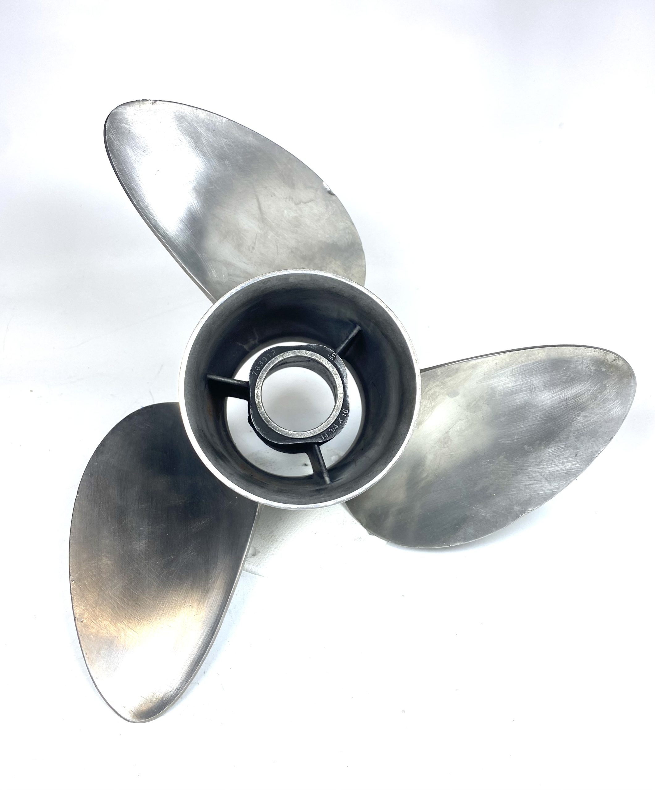 Johnson Evinrude 3 x 14 3/4 x 16, Viper SS Propeller - RH ( Damaged ...