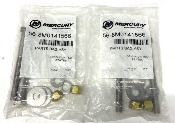 -NEW- Mercury 8M0141566, Transom Bolt Parts Bag Kit Assembly - 2 Pack ...