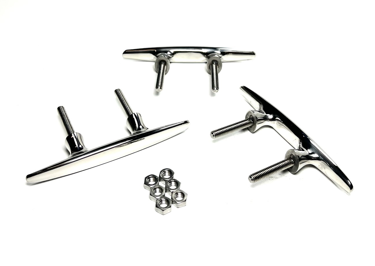 Custom Manufacturer, 6in Boat Cleat, Stainless Steel, 3 Pack, NEW - Max ...